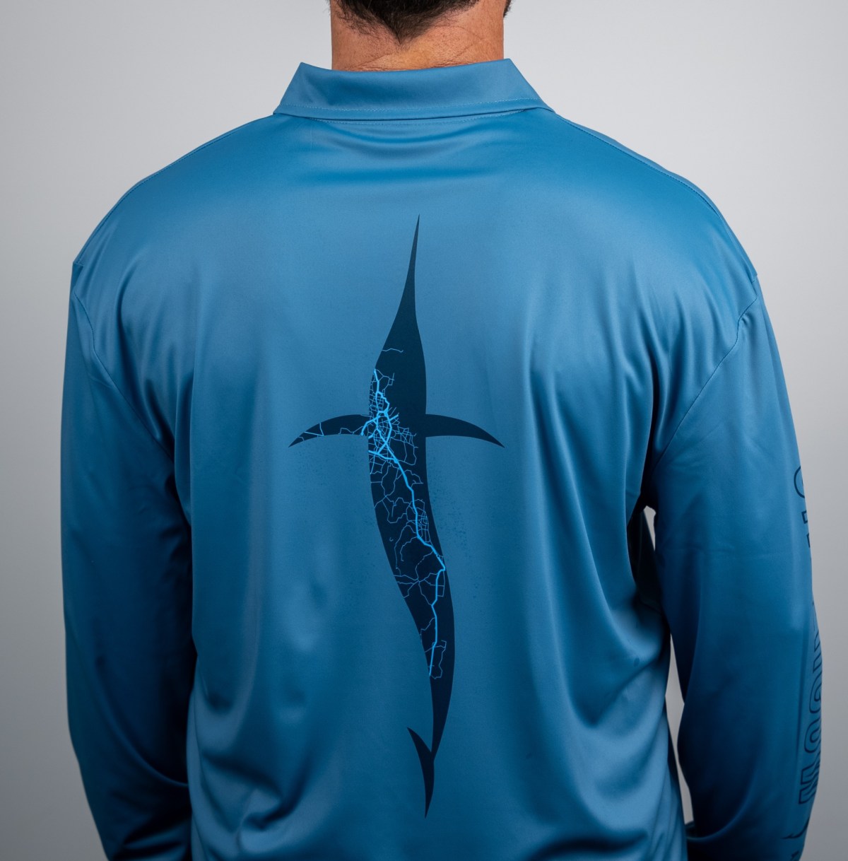 Ocean Blue Collared UV Fishing Shirt – Undertow Saltwater Apparel